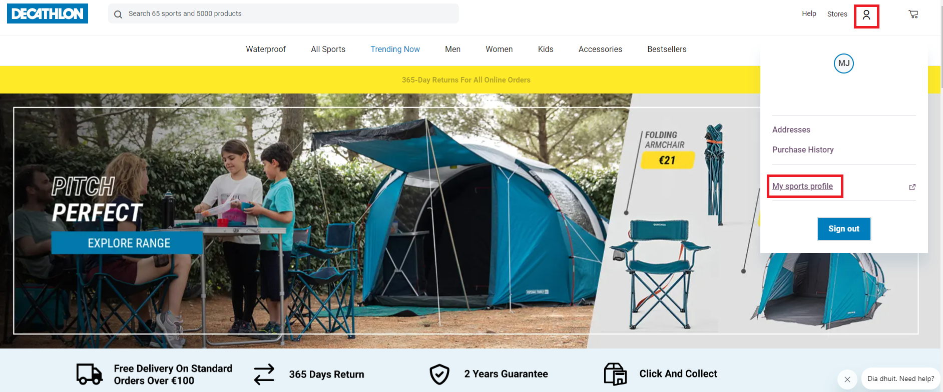 Deleting your Decathlon Account. – Decathlon Ireland